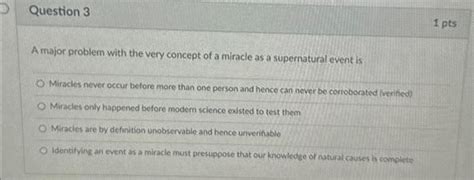 Solved Question Ptsa Major Problem With The Very Concept Chegg