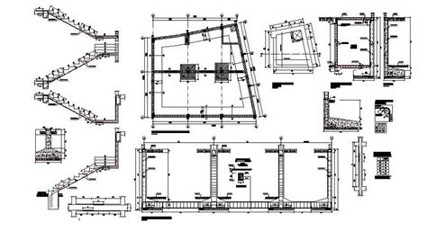 Different Rcc Structural Blocks Detail 2d View Layout Autocad File