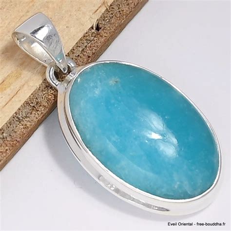 Pendentif Pierre Naturelle Smithsonite Bleue
