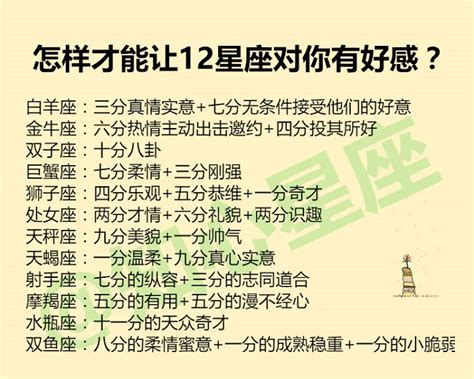 怎样才能让12星座对你有好感？12星座最让人要吐槽的地方巨蟹