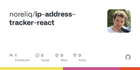 GitHub Noreliq Ip Address Tracker React