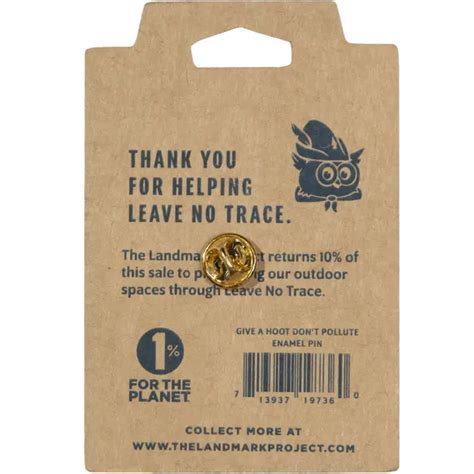 Woodsy Owl Postage Stamp Enamel Pin Anvil Cards