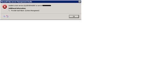 Unable To Start SQL Server Agent Database Administrators Stack Exchange