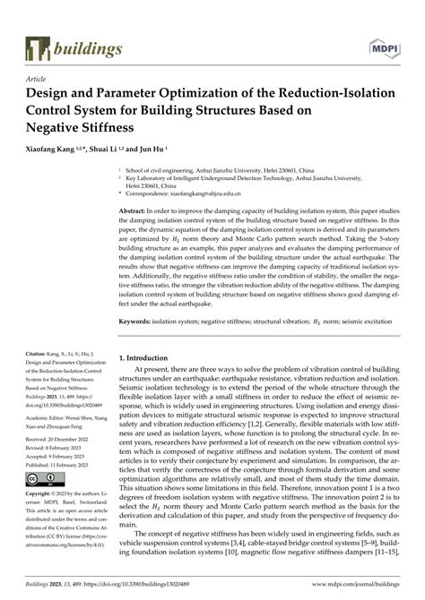 Pdf Design And Parameter Optimization Of The Reduction Isolation
