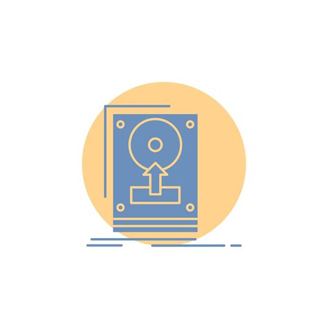 install drive hdd save upload glyph icon 12816847 vector art at