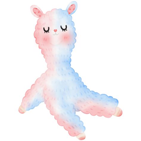 Cute Alpaca Llama Illustration 17190531 Png