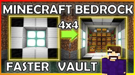 Fast 4x4 Vault Door Minecraft Console Tutorial Minecraft Bedrock 119