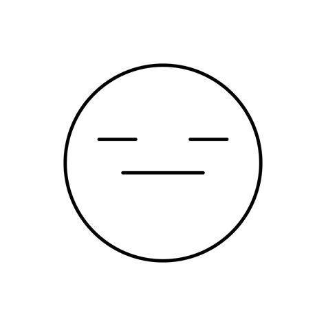 Expressionless Emotions Vector Icon Vector Art At Vecteezy