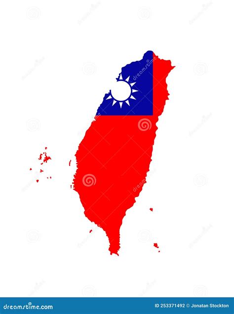 台湾地图矢量图旗白色突显的高详细侧面图 向量例证 插画 包括有 城市 菲律宾 国界的 海运 设计 253371492