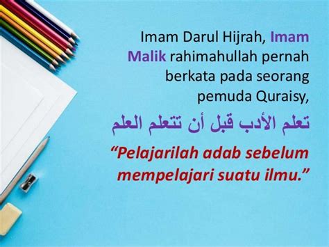 Adab Sebelum Ilmu