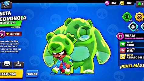 Nueva Habilidad Estelar De Nita Brawl Stars Youtube
