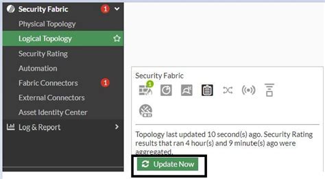Technical Tip Topology Refresh In Security Fabric Fortinet Community