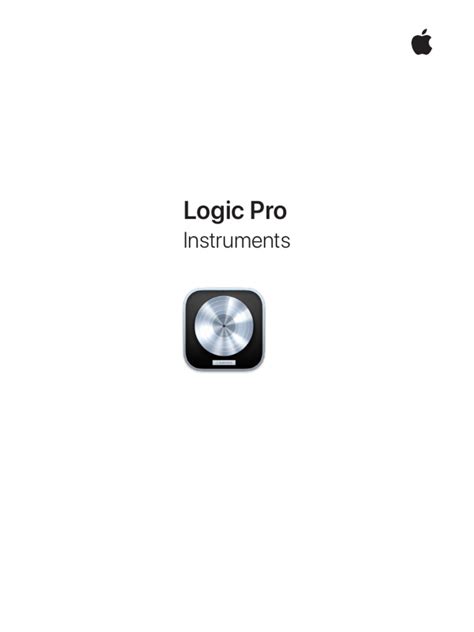 Logic Pro Instruments User Guide Pdf Synthesizer Sound Technology