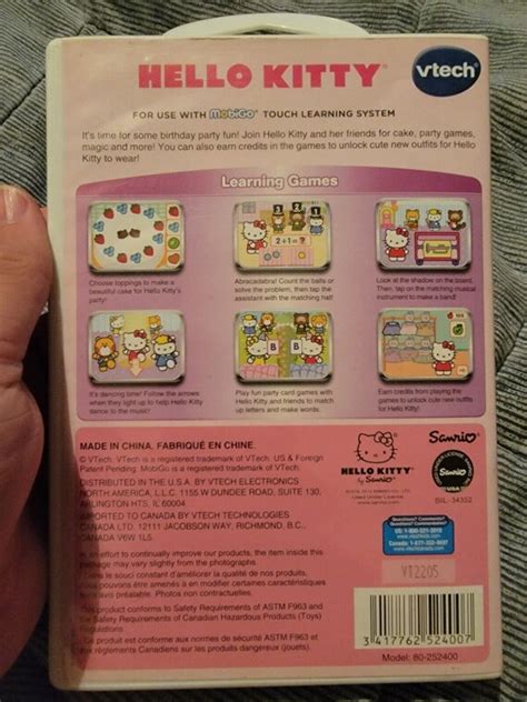 Hello Kitty Mobigo Cartridge Hello Kitty Birthday Par Gem