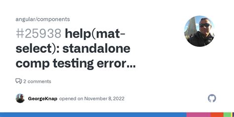 Helpmat Select Standalone Comp Testing Error Typeerror Element