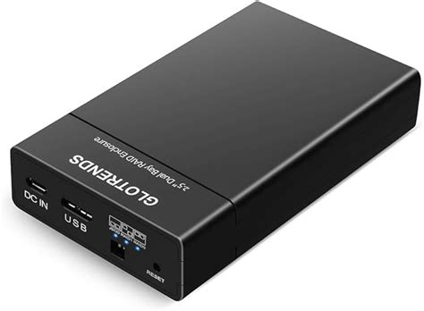 Hdd Usb Raid Enclosure Storage Glotrends 25r 2 Bay Usb 3 0 Hard Drive Raid Enclosure Storage