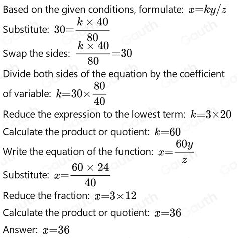 solved its radius r and 1ts height h x varies directly as y and