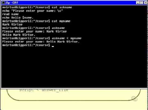02 Unix Shell Scripting Tutorial Your First Shell Script Part 3