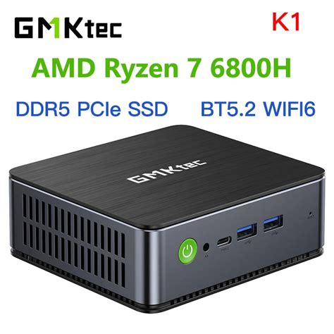 GMKtec K1 AMD Ryzen 7 6800H Mini Pc Windows 11 Pro DDR5 16GB 512GB 32GB ...