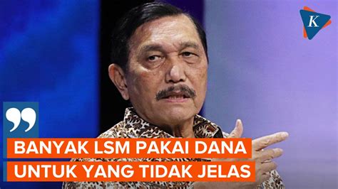 Video Luhut Ingin Audit Seluruh LSM Di Indonesia Kenapa