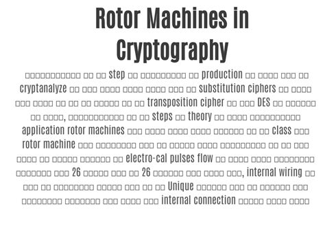 Ppt Rotor Machines In Cryptography Powerpoint Presentation Free