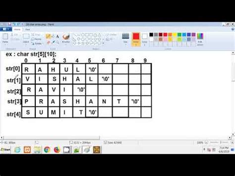 Learn C Language In Hindi Accept Names In 2D Char Array And Print