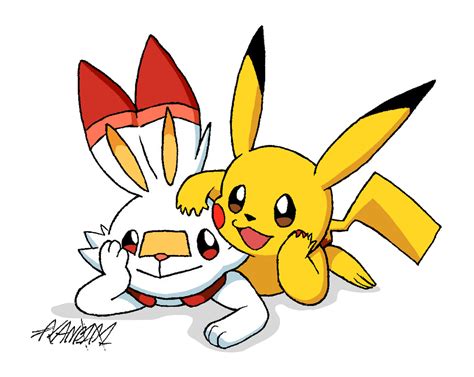 Pikachu And Scorbunny — Weasyl