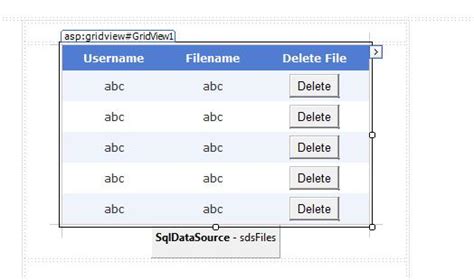 C Retrieving Filename Column Form Gridview Stack Overflow