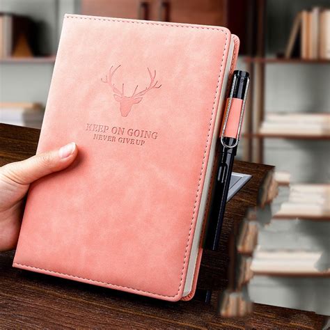 A5 Ruled Notebook Journal 360 Page With Pen Loop Hardcover Writing Notebooks Perfect For