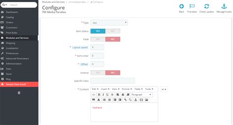 Prestashop 16x How To Manage Tm Media Parallax V 2x Module Template Monster Help