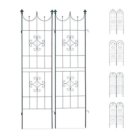 Relaxdays Rankgitter 2er Set Metall 180 X 50 Cm Rankhilfe