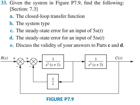 solved 33 given the system in figure p7 9 find the