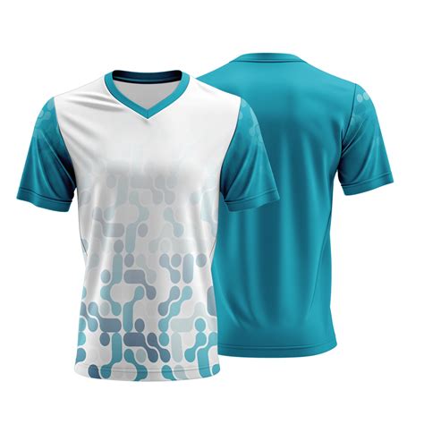 Unisex Dye Sublimated Short Sleeve V Neck T Shirt Drop Needle Square
