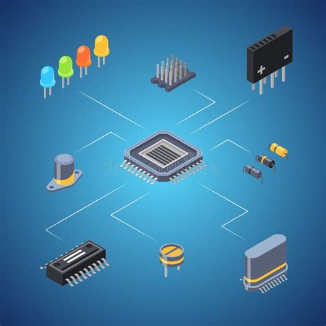 Vector Semiconductor Isometric Stock Illustrations 1392 Vector Semiconductor Isometric Stock