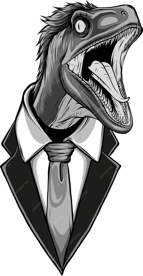 Premium Photo Velociraptor Dinosaur Vector Illustration On White
