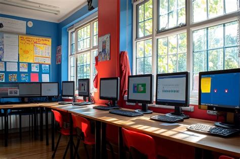 Advanced Classroom Tech Photo Premium Ai Generated Image
