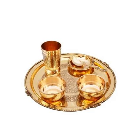 Brass Dinner Set No Of Pieces 6 At ₹ 1050set In Ahmedabad Id 2852159007362
