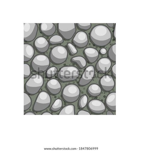 Cobblestone Game Ground Texture Isolated On Stock Vector Royalty Free 1847806999 Shutterstock