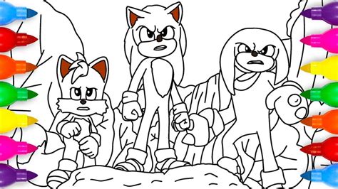Sonic Knuckles And Tails Coloring Pages 2025