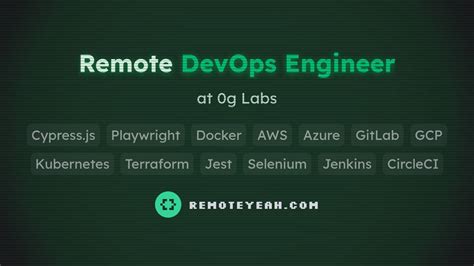 Remote Devops Engineer At 0g Labs