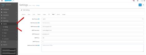 Opencart Gmail Smtp Settings Snipesoft Tips Hints And Guides