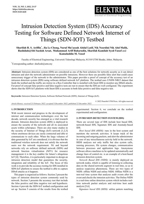 PDF Intrusion Detection System IDS Accuracy Testing For Software