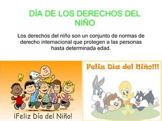 20 NOVIEMBRE DÍA DE LOS DERECHOS DE LOS NIÑOS PPT