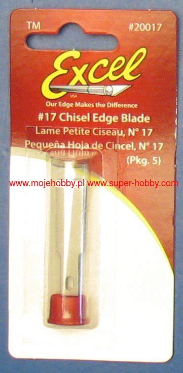 38 Small Chisel Blade 5 Pcs Excel Hobby Tools 20017