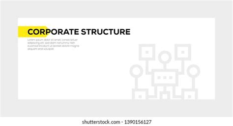 Vector Illustration Corporate Structure Banner Concept Stock Vector