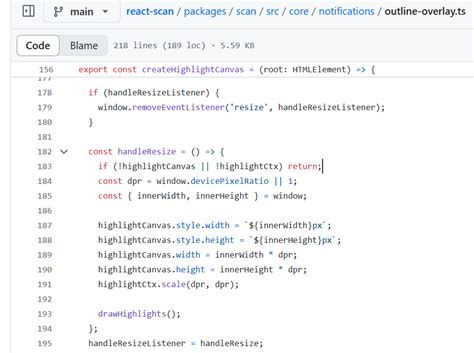 `createhighlightcanvas` function in react scan source code by ramu