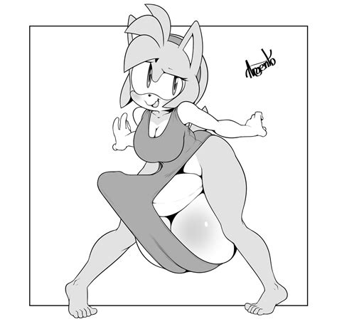 Rule 34 1futa Amy Rose Argento Ass Balls Breasts Bulge Cleavage