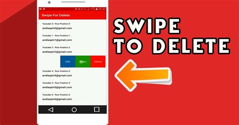 Tutorial Swipe To Delete In Android Studio How To Tutorials Source