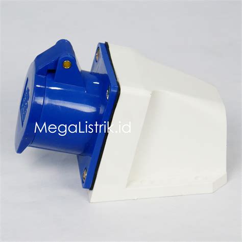 Fort Stop Kontak Surface Industrial Socket 3 Pin Kaki 2P E 16