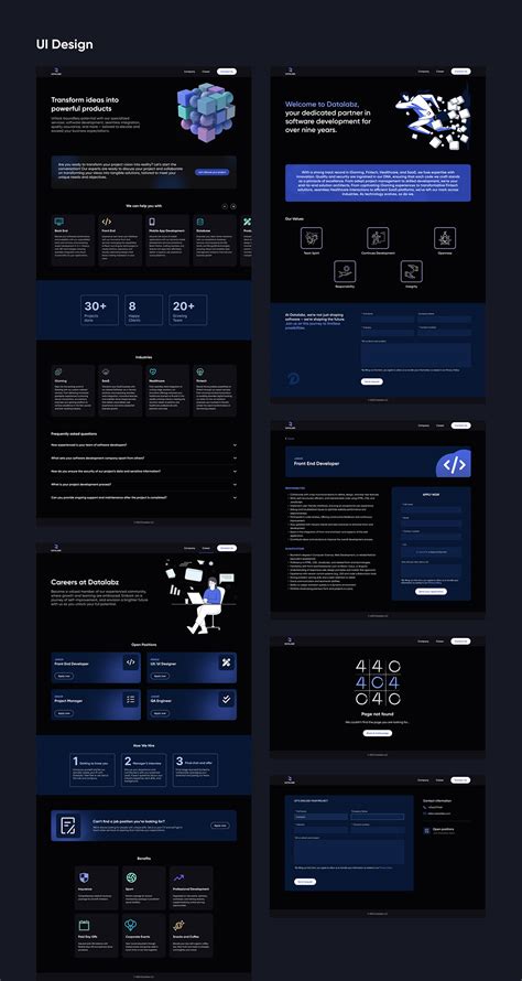 Software Development Company Website UI UX On Behance